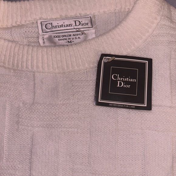 Dior | Sweaters | New With Tags Christian Dior Vintage Sweatersize ...